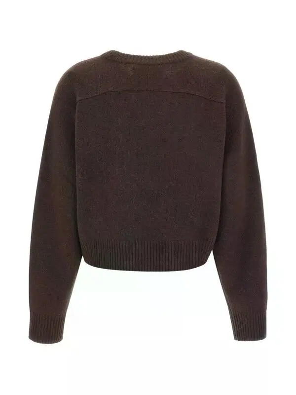 Soft Goat Cropped Crew-neck Sweater