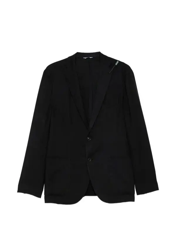 Boglioli Single-breasted Notched-lapel Blazer - Black