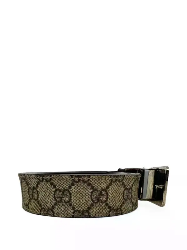 Gucci 2010s Gg Monogram Canvas Belt - Neutrals