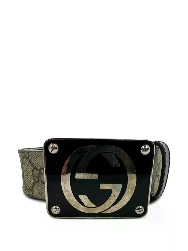 Gucci 2010s Gg Monogram Canvas Belt