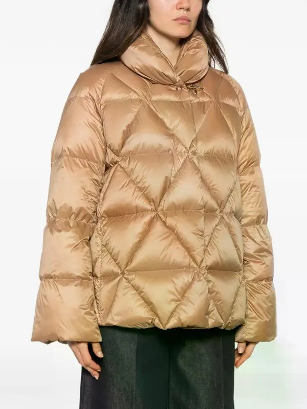 FAY Diamond-quilted Lobster-clasp Coat