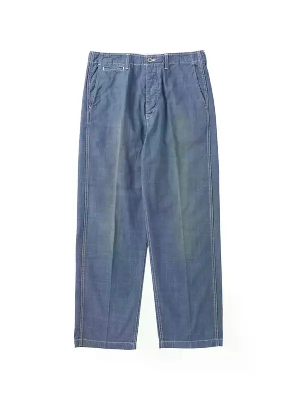 Visvim Walker Buckle-strap Chino Trousers - Blue