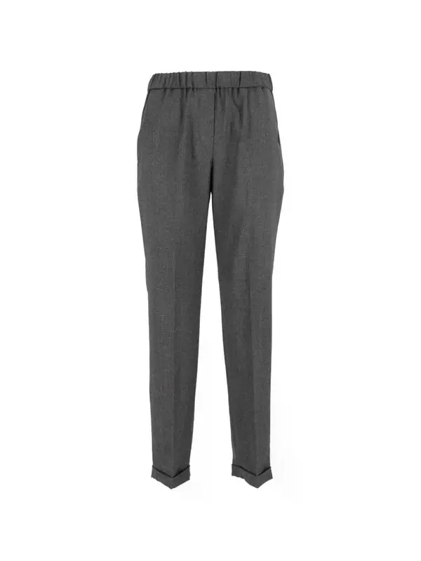 Antonelli Firenze Elasticated-waistband Turned-up Trousers