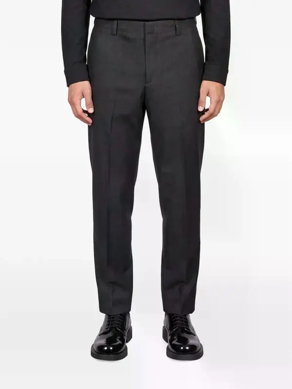 GREYED Pressed-crease Tailored Trousers