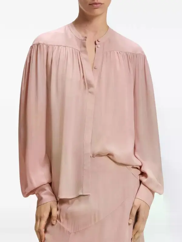 BOSS Relaxed-fit Blouse In Crepe De Chine