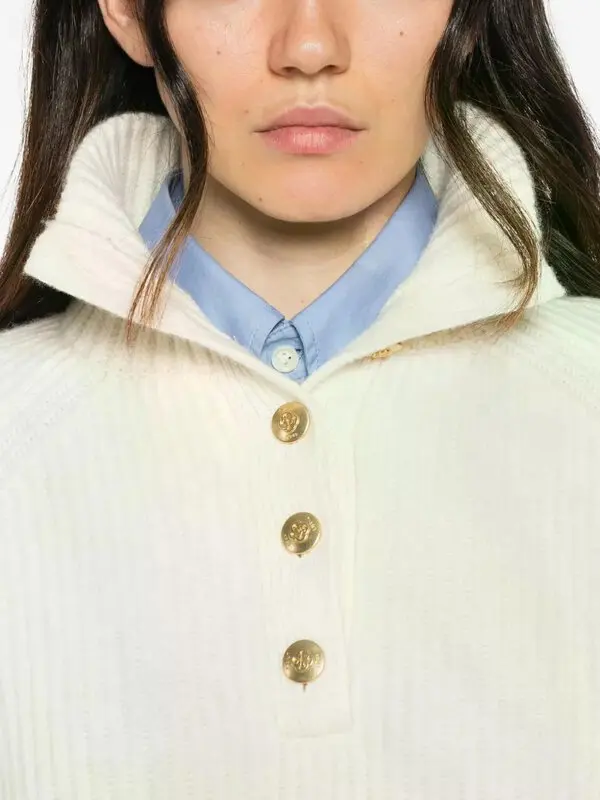 Gant Ribbed Button-up Sweater