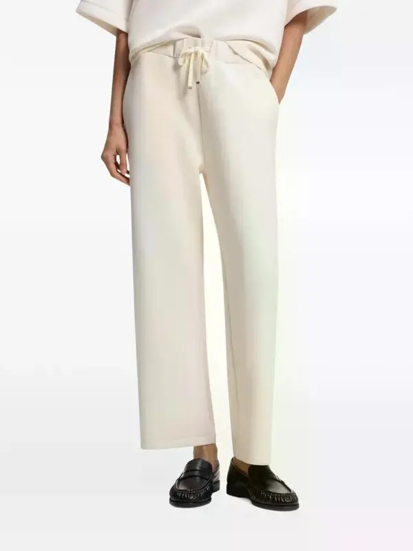 BOSS Relaxed-fit Trousers In Double-layer Scuba Jersey