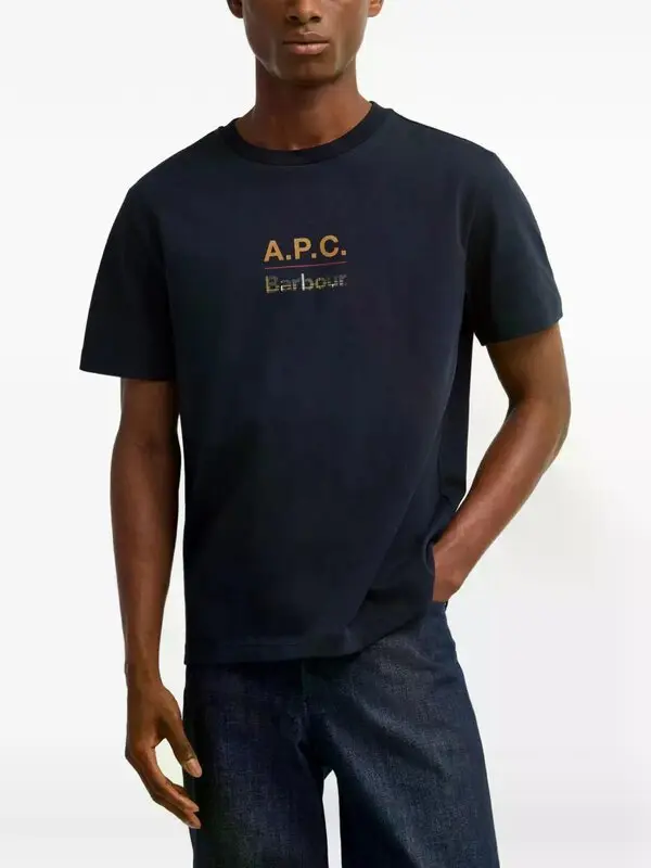 Barbour X A.p.c Logo-print T-shirt