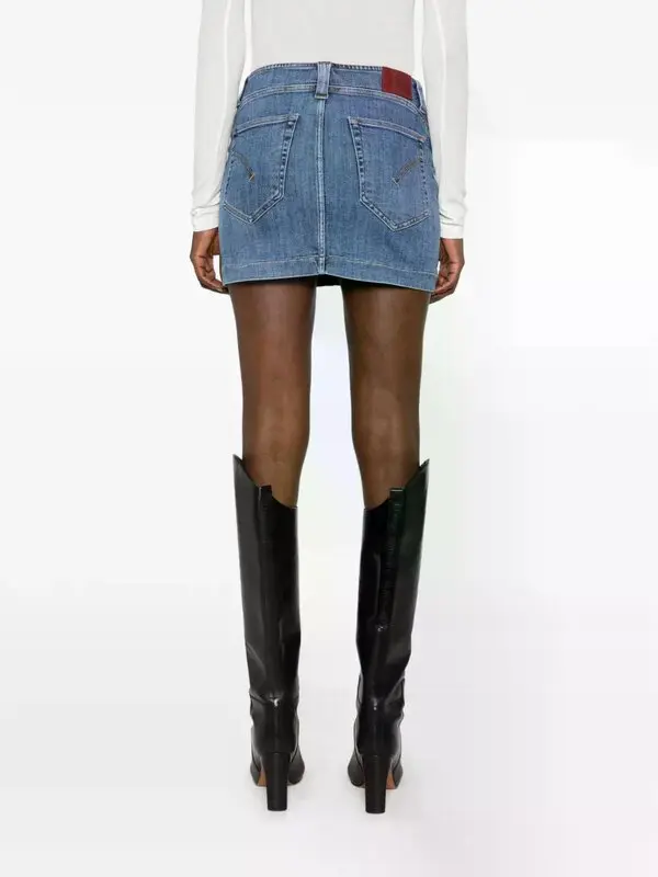 DONDUP Button-up Denim Mini Skirt