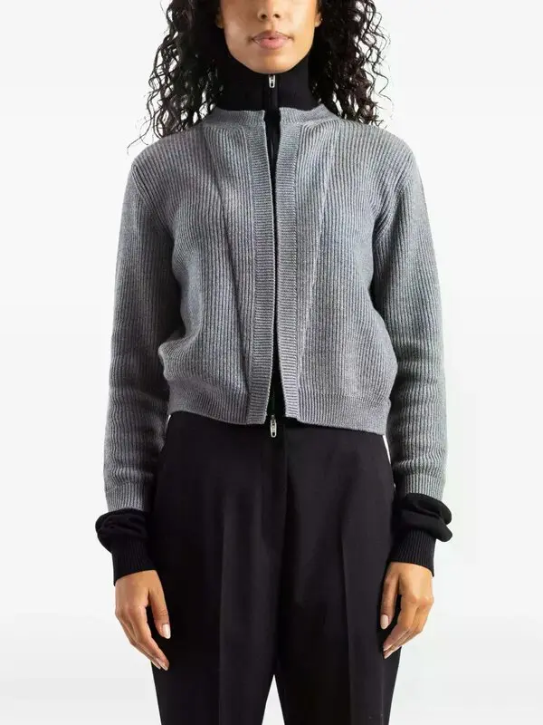 Balenciaga Hybrid Zip-up Cardigan