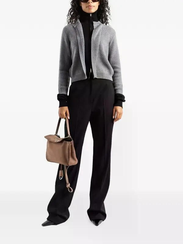 Balenciaga Hybrid Zip-up Cardigan