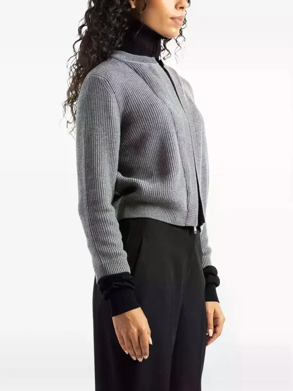 Balenciaga Hybrid Zip-up Cardigan
