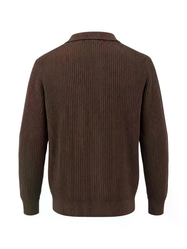 FRANZESE COLLECTION Steve Mcqueen Ribbed-knit V-neck Sweater