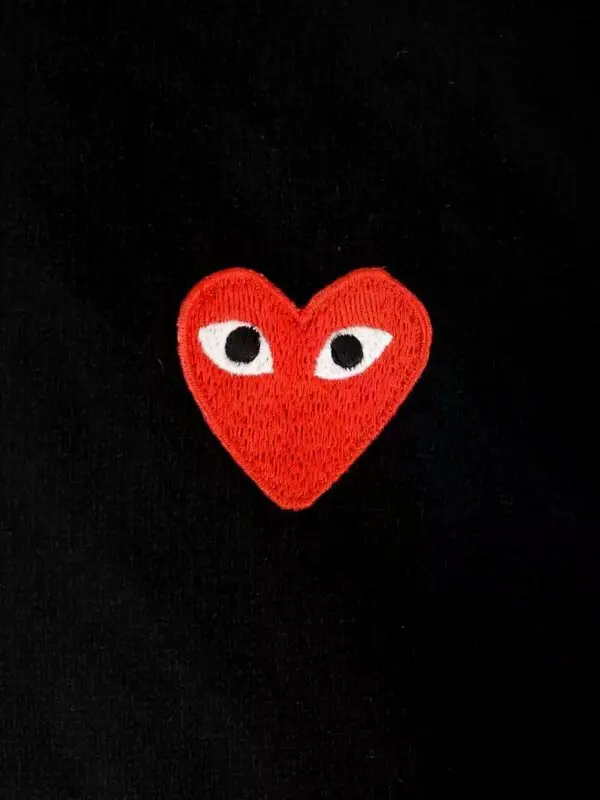 Play Comme Des Garcon Heart-patch Sweater