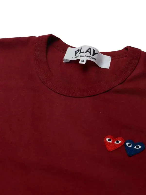 Play Comme Des Garcon Logo-patch T-shirt
