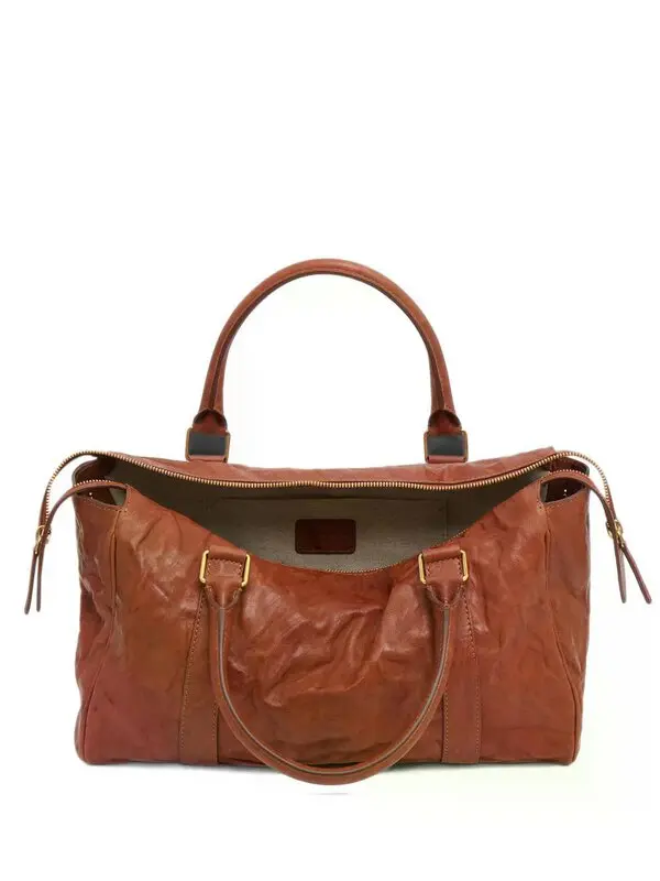 MANSUR GAVRIEL Onda Lambskin Satchel Bag - Brown