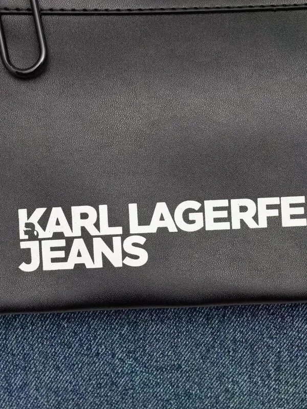 Karl Lagerfeld Logo-print Denim Tote Bag