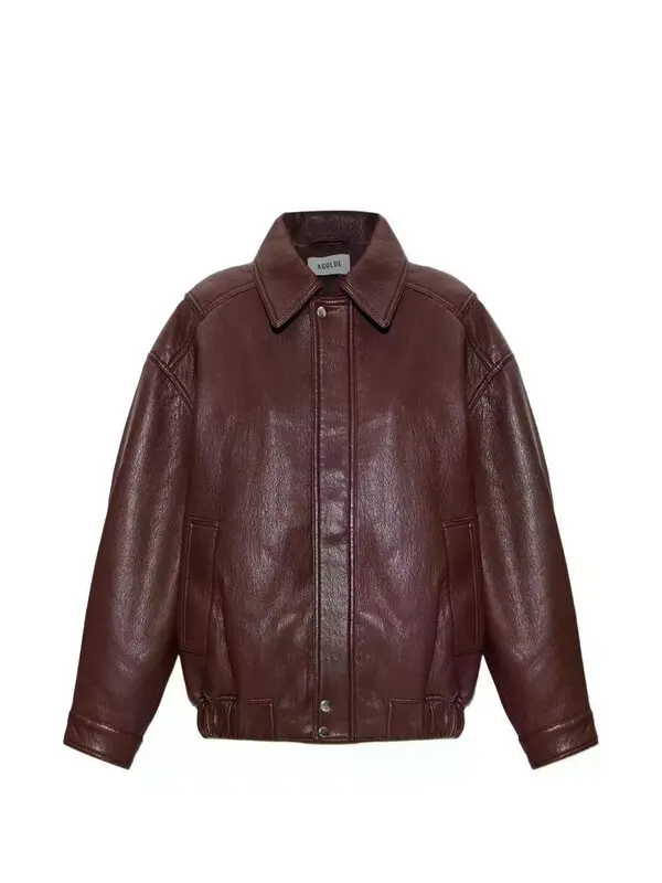 AGOLDE Ona Bomber Jacket - Red