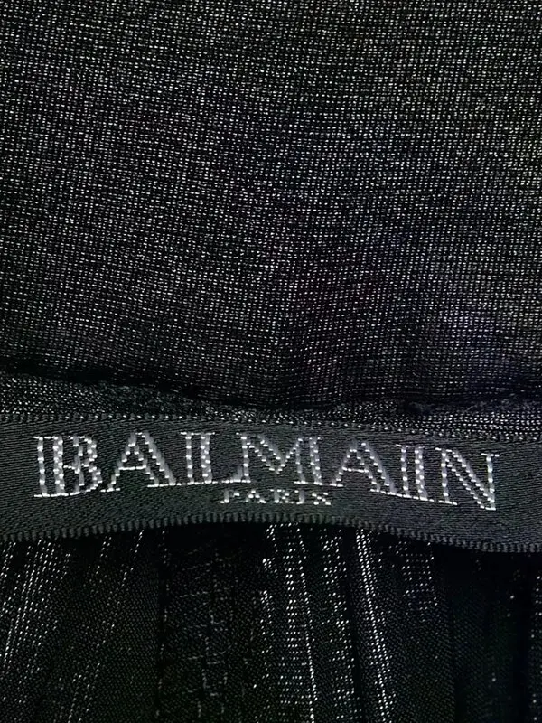 Balmain Pleated Wide-leg Trousers