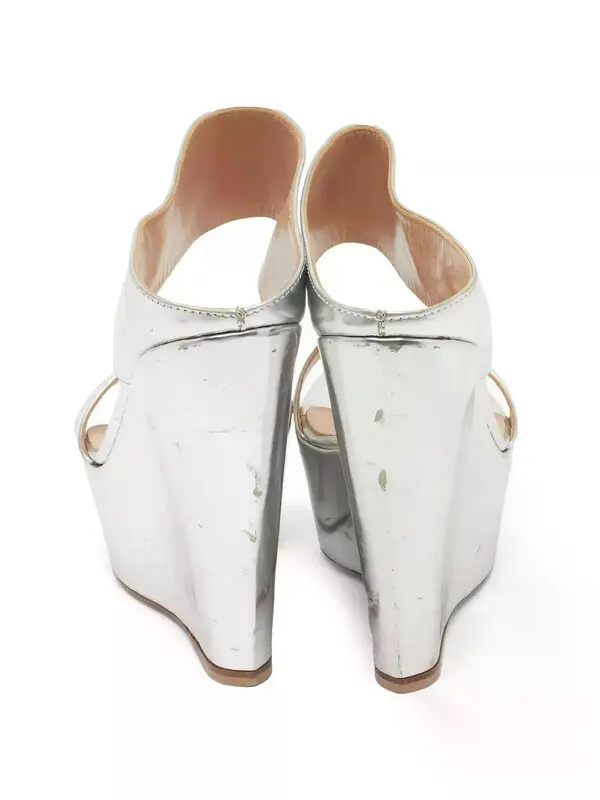 GIANVITO ROSSI Nikki Platform Wedge Sandals