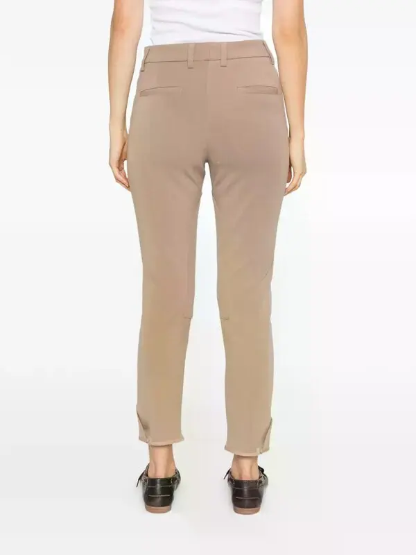 Eleventy Seam-detail Cropped Trousers