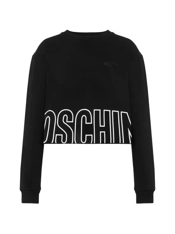 Moschino Logo-print Sweatshirt - Black