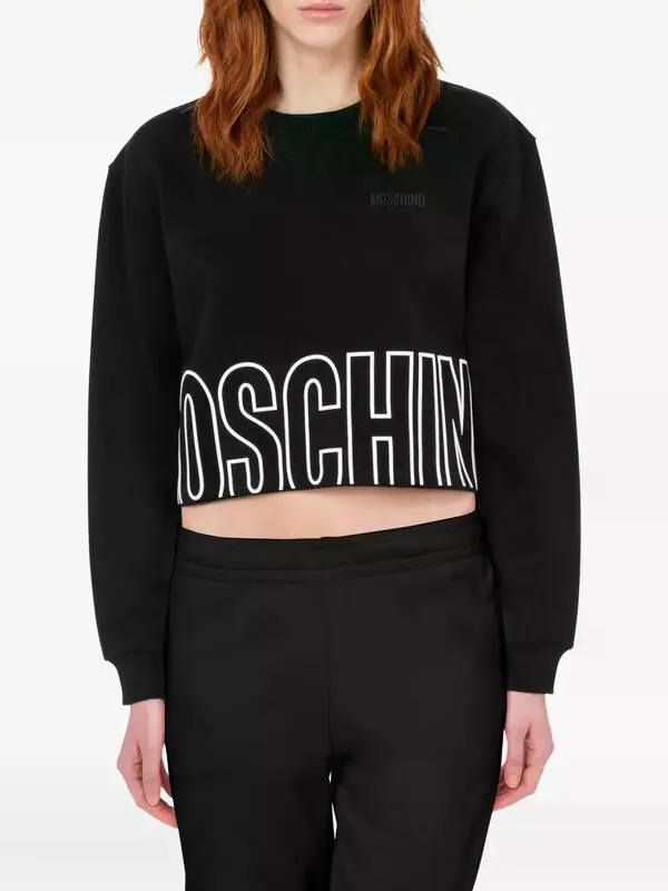 Moschino Logo-print Sweatshirt - Black