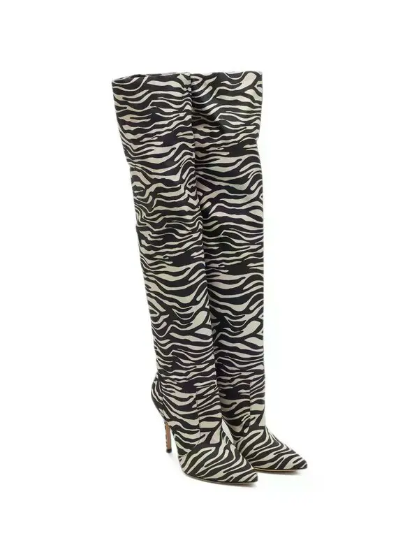 GIANVITO ROSSI Zeta Zebra-print Boots