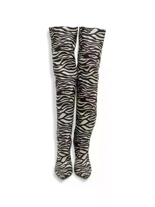GIANVITO ROSSI Zeta Zebra-print Boots