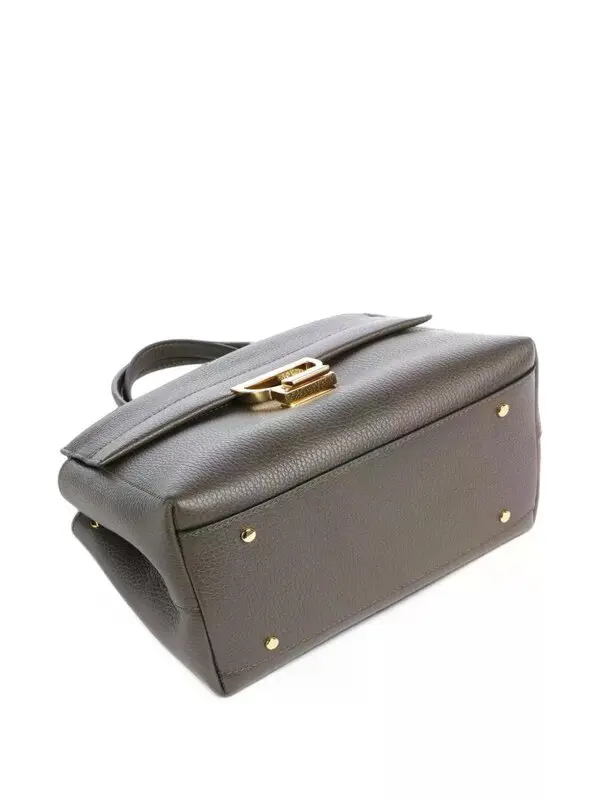 COCCINELLE Arlettis Pebbled-leather Tote Bag - Grey