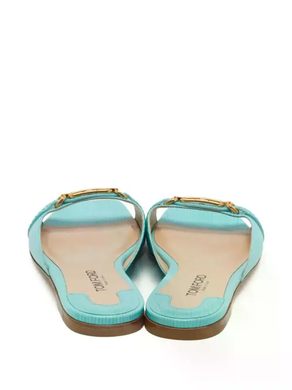 TOM FORD Whitney Open-toe Flat Sandals - Blue