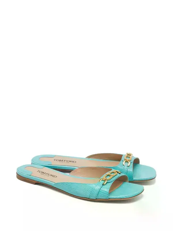 TOM FORD Whitney Open-toe Flat Sandals - Blue