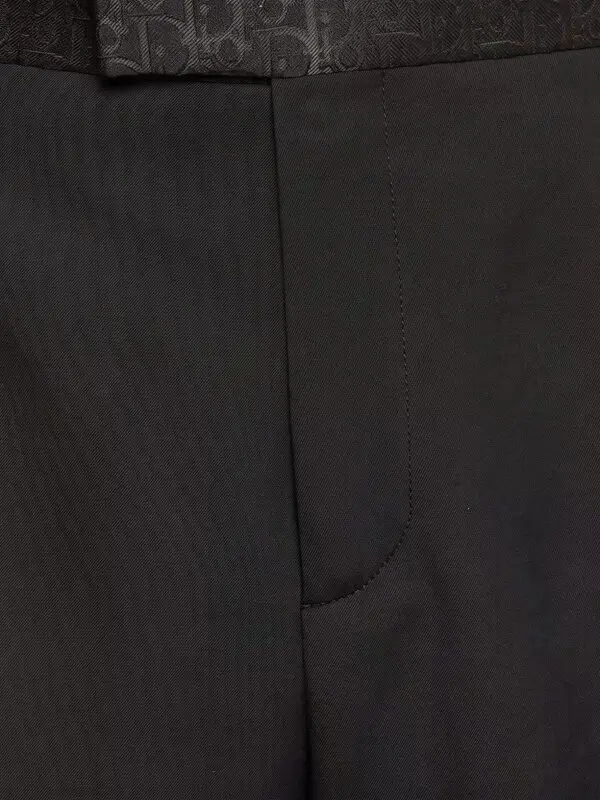 Dior Oblique Waistband Tailored Trousers