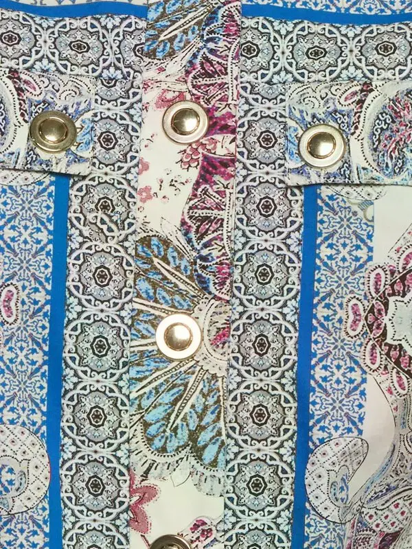 Etro Paisley-print Short-sleeve Midi Dress