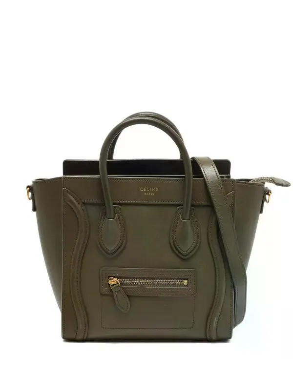Celine 2014 Nano Luggage Tote Bag - Green