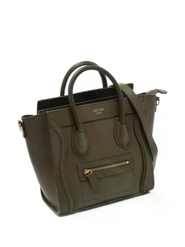 Celine 2014 Nano Luggage Tote Bag - Green