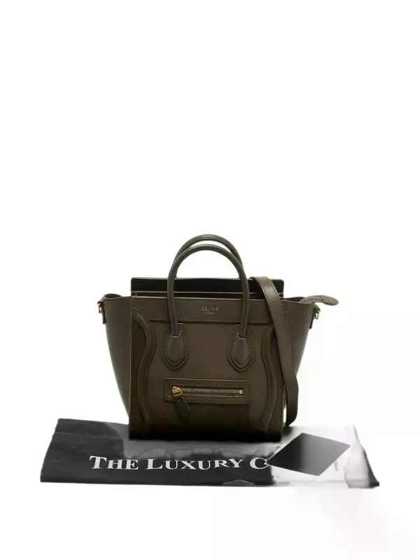 Celine 2014 Nano Luggage Tote Bag - Green