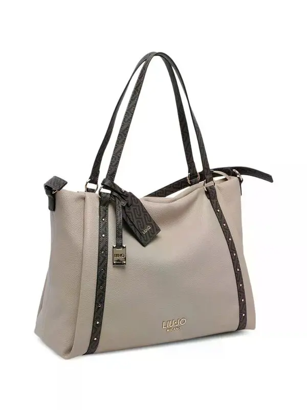 Liu Jo Logo-print Studded Tote Bag