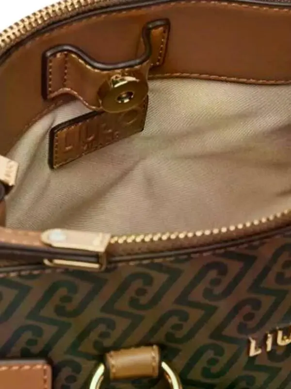 Liu Jo Small Monogram-print Braided-handle Tote Bag