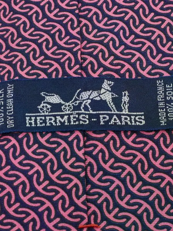 Hermès Geometric-print Tie