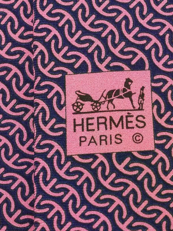 Hermès Geometric-print Tie