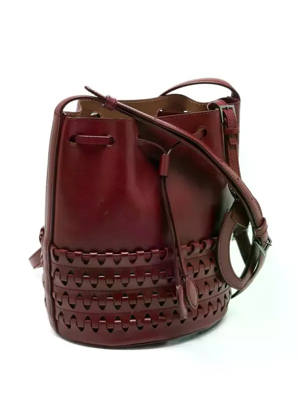 Alaïa Cut-out Drawstring Bucket Bag