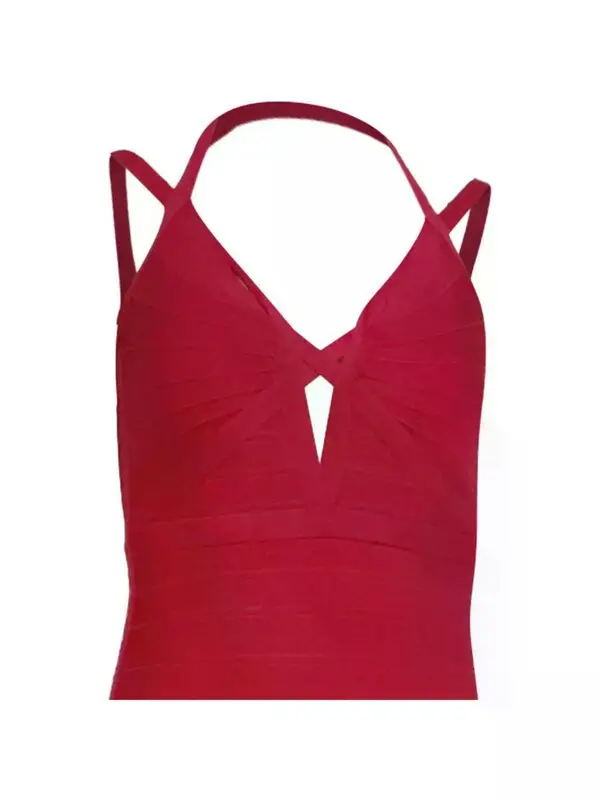 Herve Leger Halterneck Maxi Dress