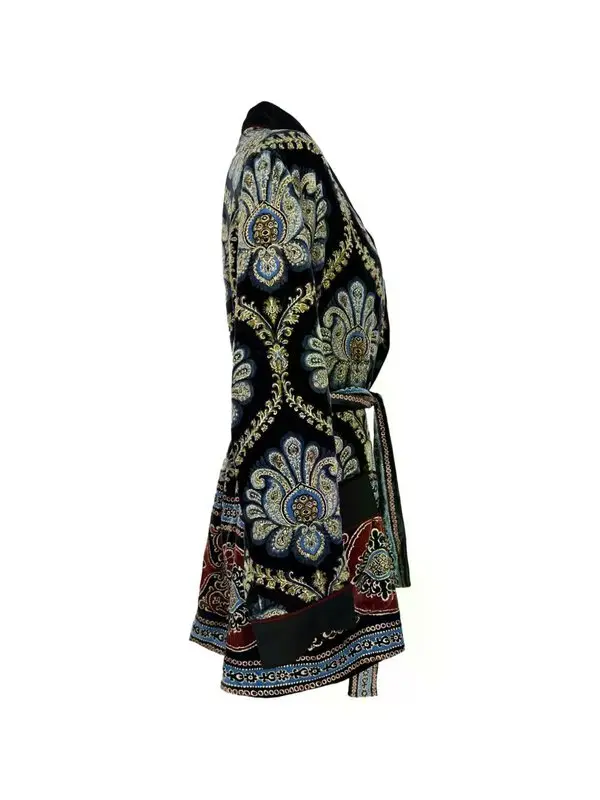 Etro 2020s Belted Jacquard Cardigan