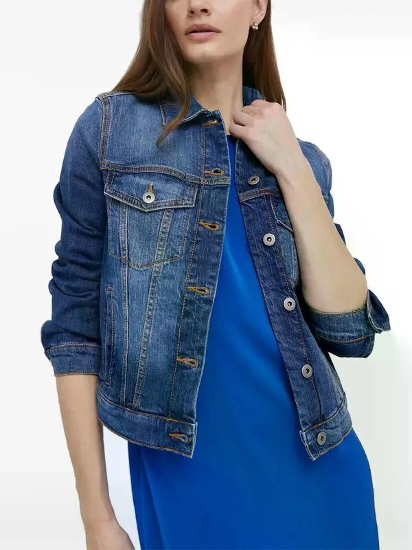 BENETTON Buttoned Denim Jacket