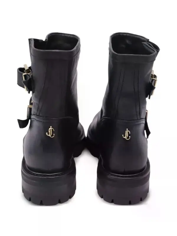 JIMMY CHOO Youth Ii Buckled Ankle Boots - Black