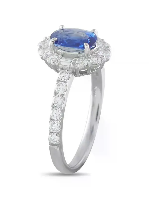 LB EXCLUSIVE Sapphire And Diamond Ring - Silver