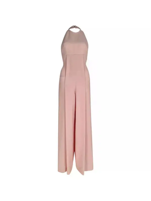 EMILIA WICKSTEAD Sabryn Halterneck Jumpsuit - Pink