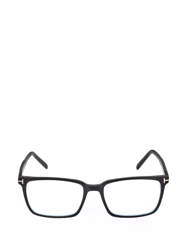 TOM FORD Blue Block Square Opticals - Black