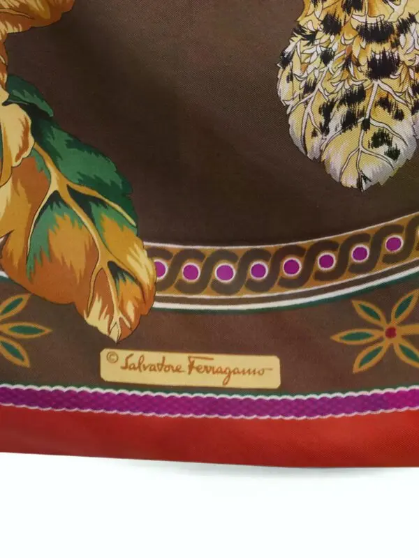 FERRAGAMO Leopard Print Scarf